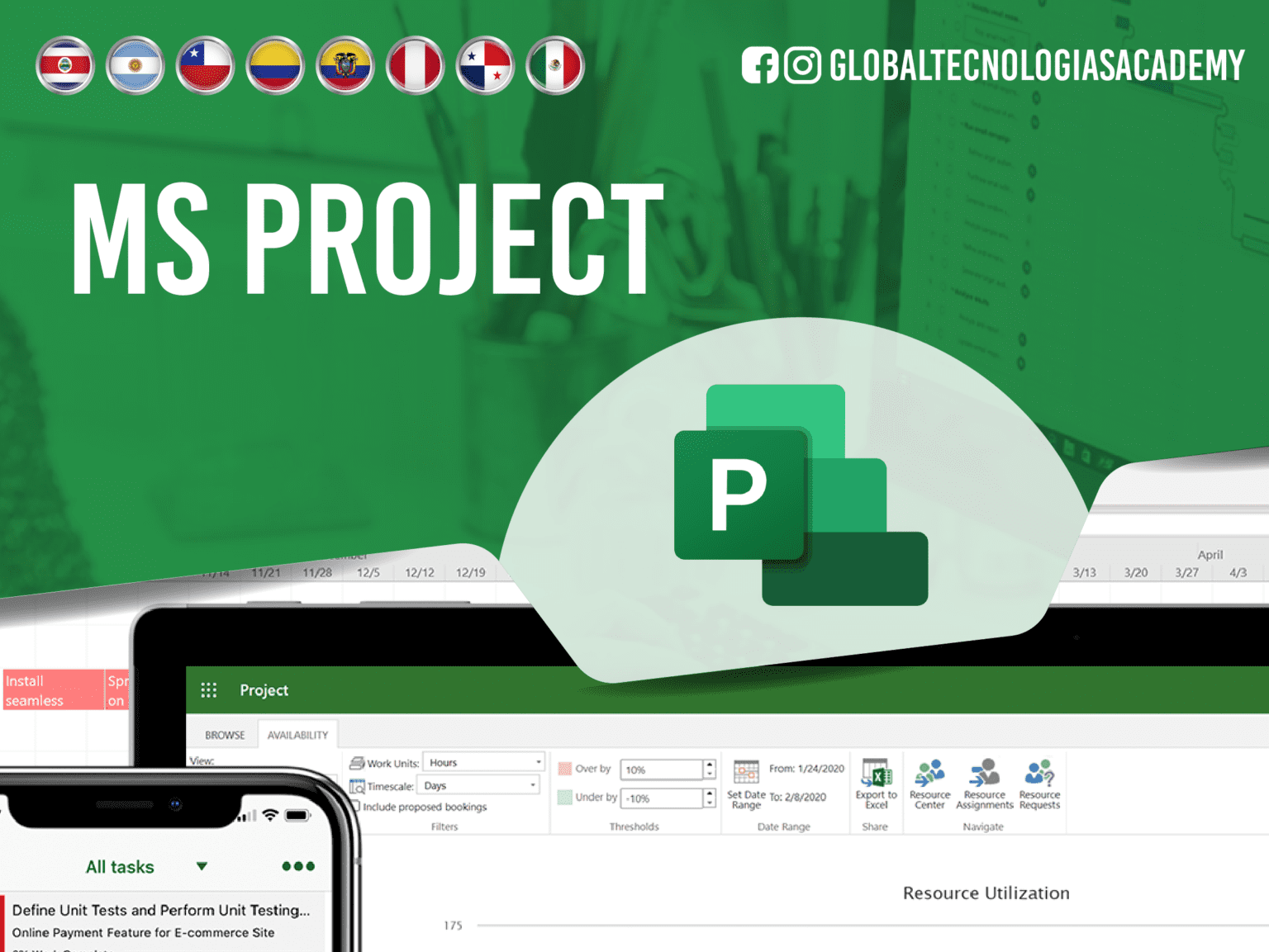Fundamentos de MS Project 2019 – Global Tecnologías Academy